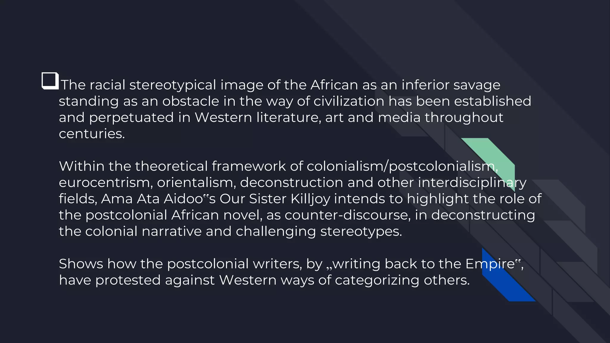 Our sister killjoy - PPT | PPTX