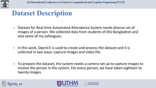Implementation of Automated Attendance System using Deep Learning | PPTX