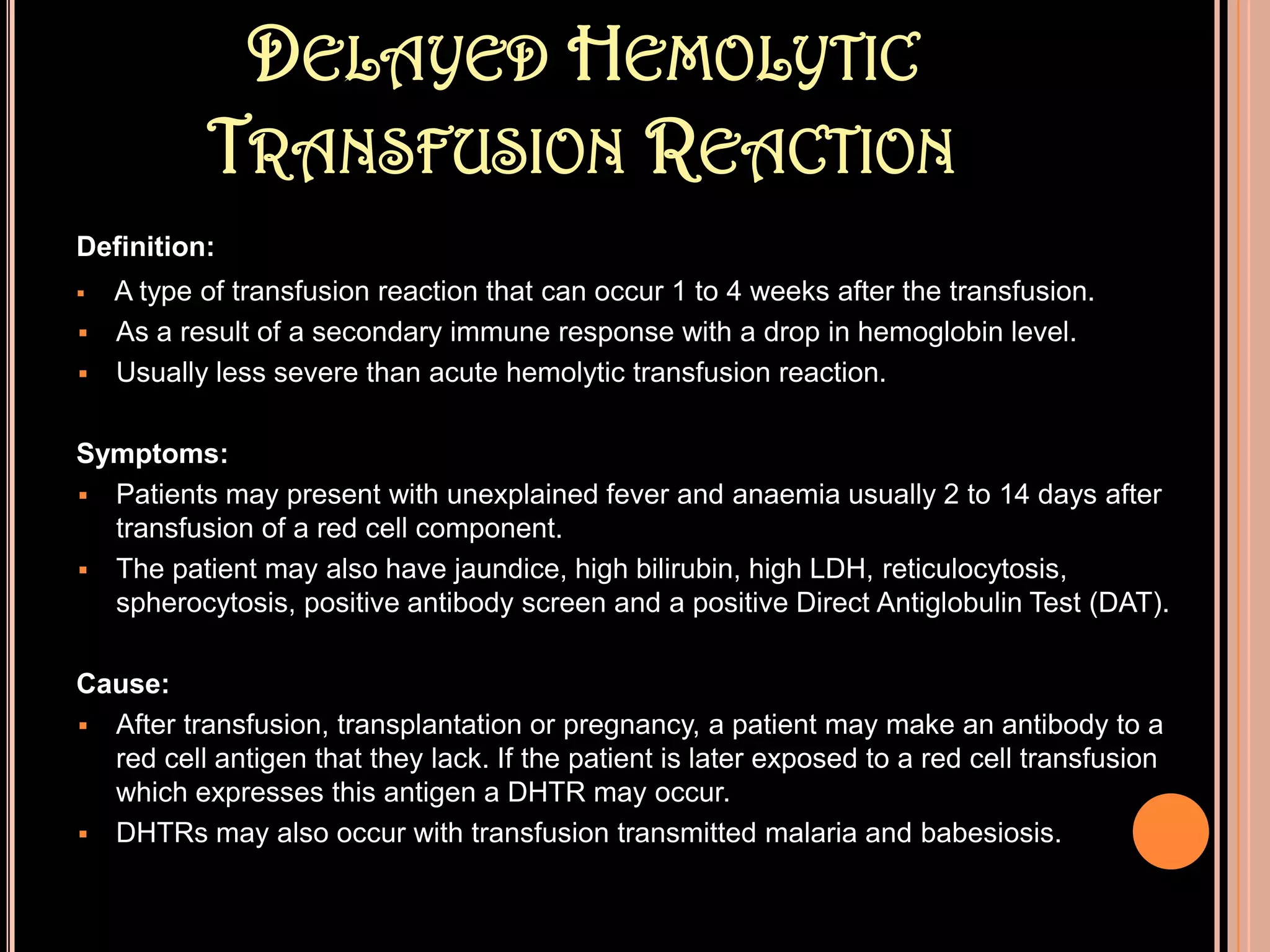 LABORATORY INVESTIGATION OF TRANSFUSION REACTION CASES | PPTX