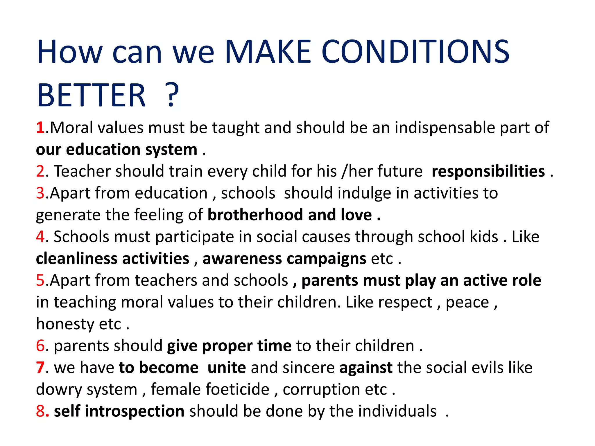 Our social values | PPTX