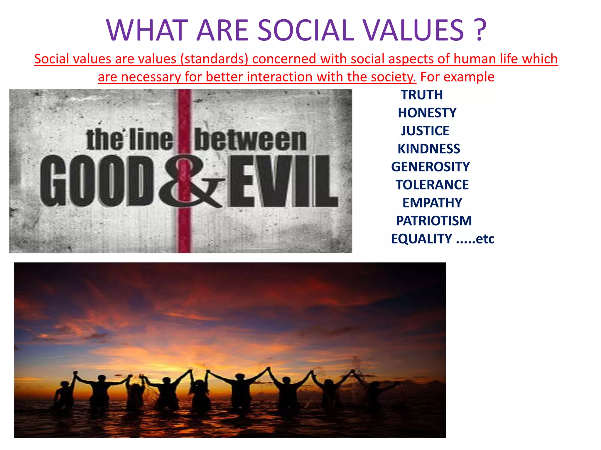 Our social values | PPTX