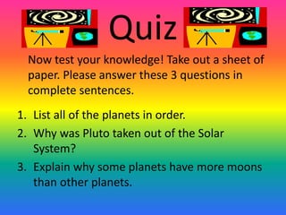 Our solar system | PPTX
