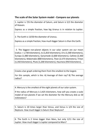 Our solar system: planets | DOC