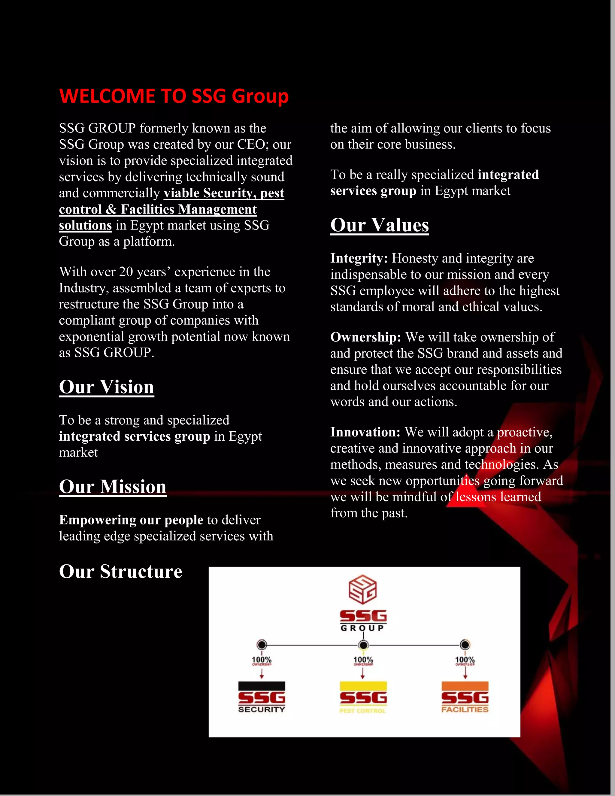 Our ssg corprate story 1 2019 | PDF