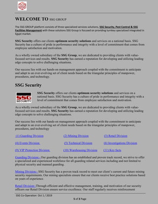 Our ssg corprate story 1 2019 | PDF