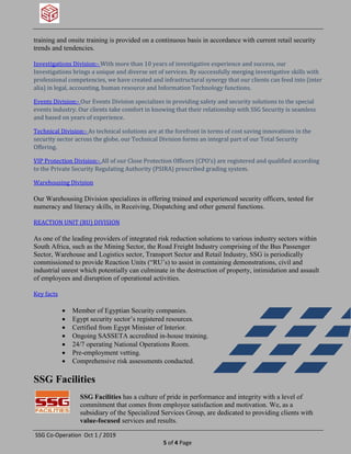 Our ssg corprate story 1 2019 | PDF