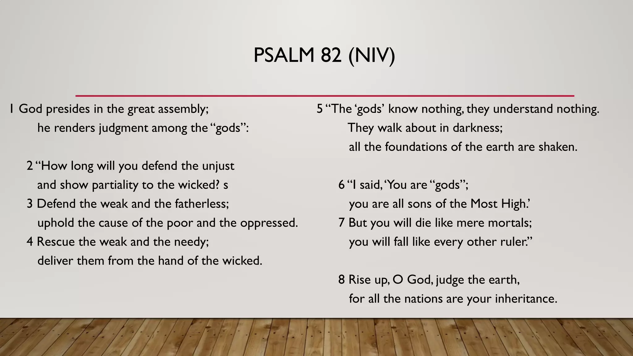 Psalm 82 & The Divine Council Bible Study | PDF