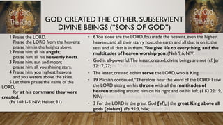 Psalm 82 & The Divine Council Bible Study | PDF