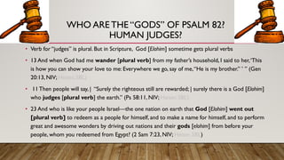 Psalm 82 & The Divine Council Bible Study | PDF
