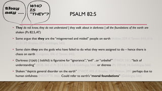 Psalm 82 & The Divine Council Bible Study | PDF