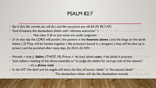 Psalm 82 & The Divine Council Bible Study | PDF