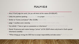 Psalm 82 & The Divine Council Bible Study | PDF