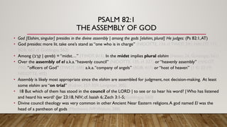 Psalm 82 & The Divine Council Bible Study | PDF