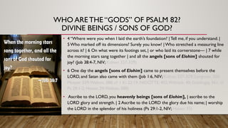 Psalm 82 & The Divine Council Bible Study | PDF