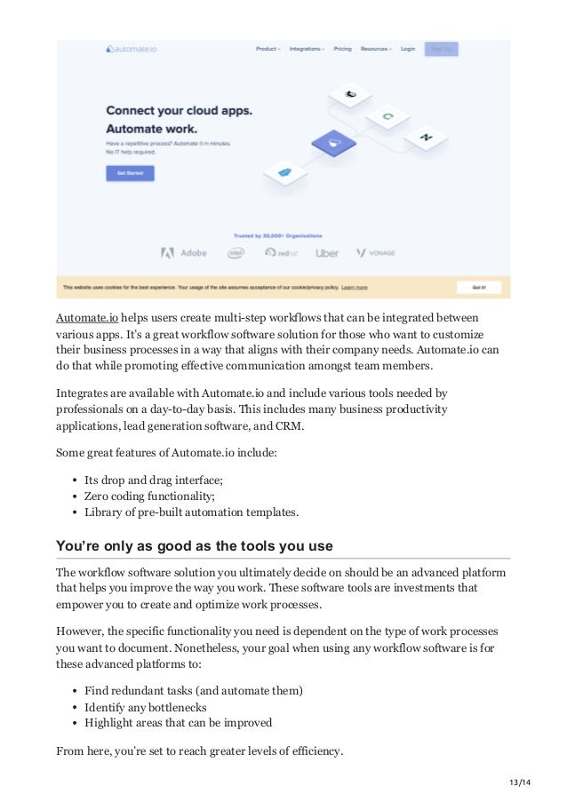 Our Top 10 Picks for the Best Workflow Software Solutions | PDF