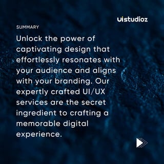 Transform your digital presence with our expert UI/UX design services | PDF