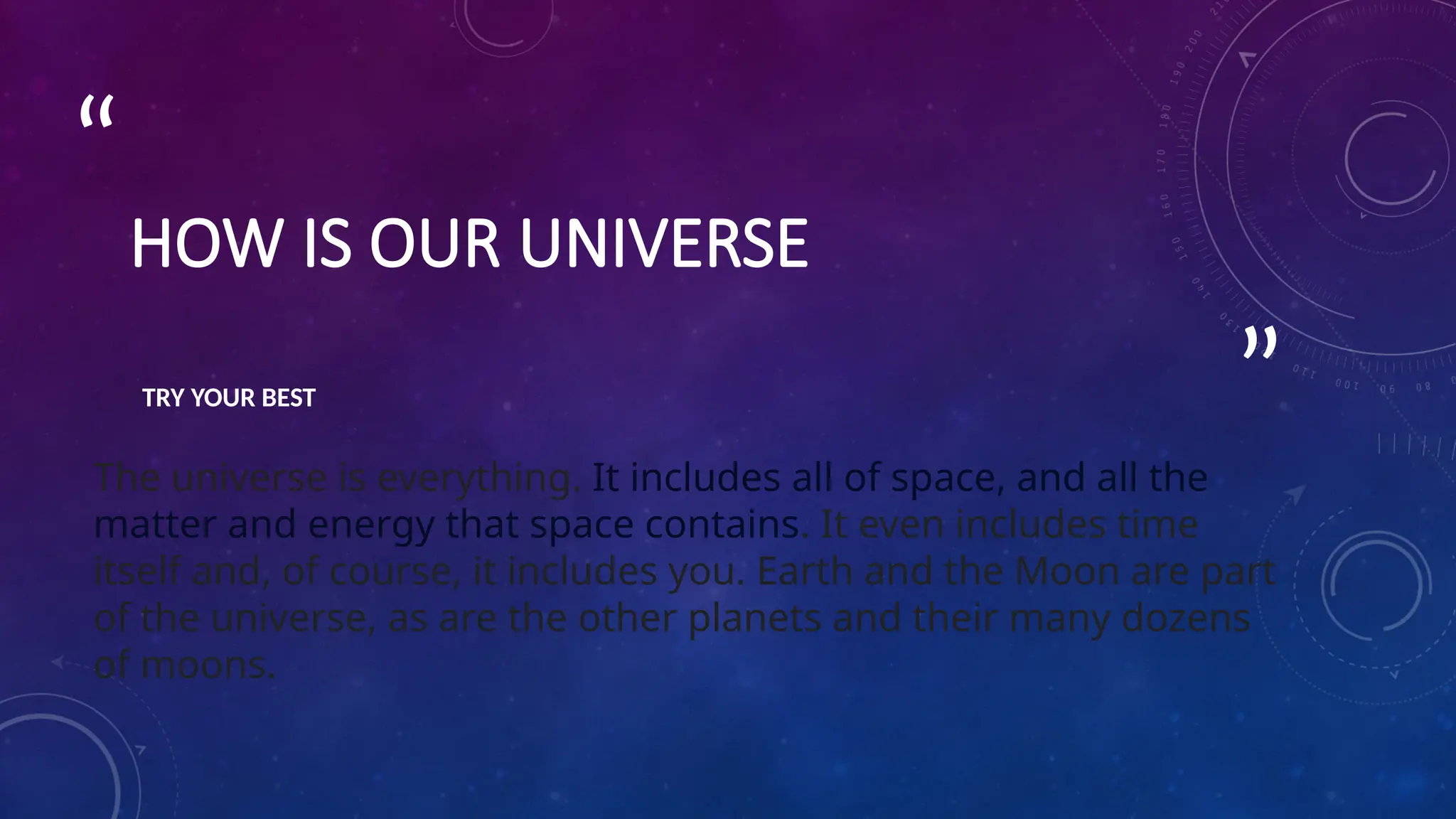 OUR UNIVERSE WITH SOLAR SYSTEM WORLD.. | PPTX