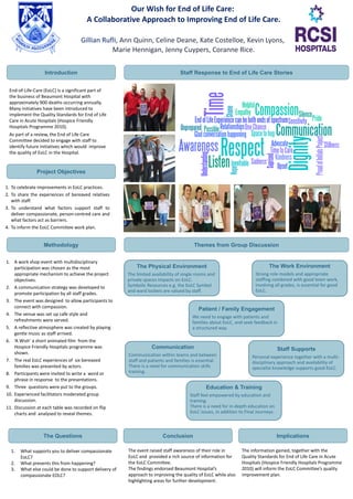 'Our Wish for End of Life Care: a Collaborative Approach to Improving ...