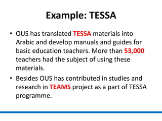 OER at the Open University of Sudan | PPTX | Undergraduate Education ...