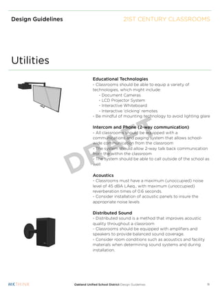 Ousd design guidelines-classrooms_02-01-13 | PDF