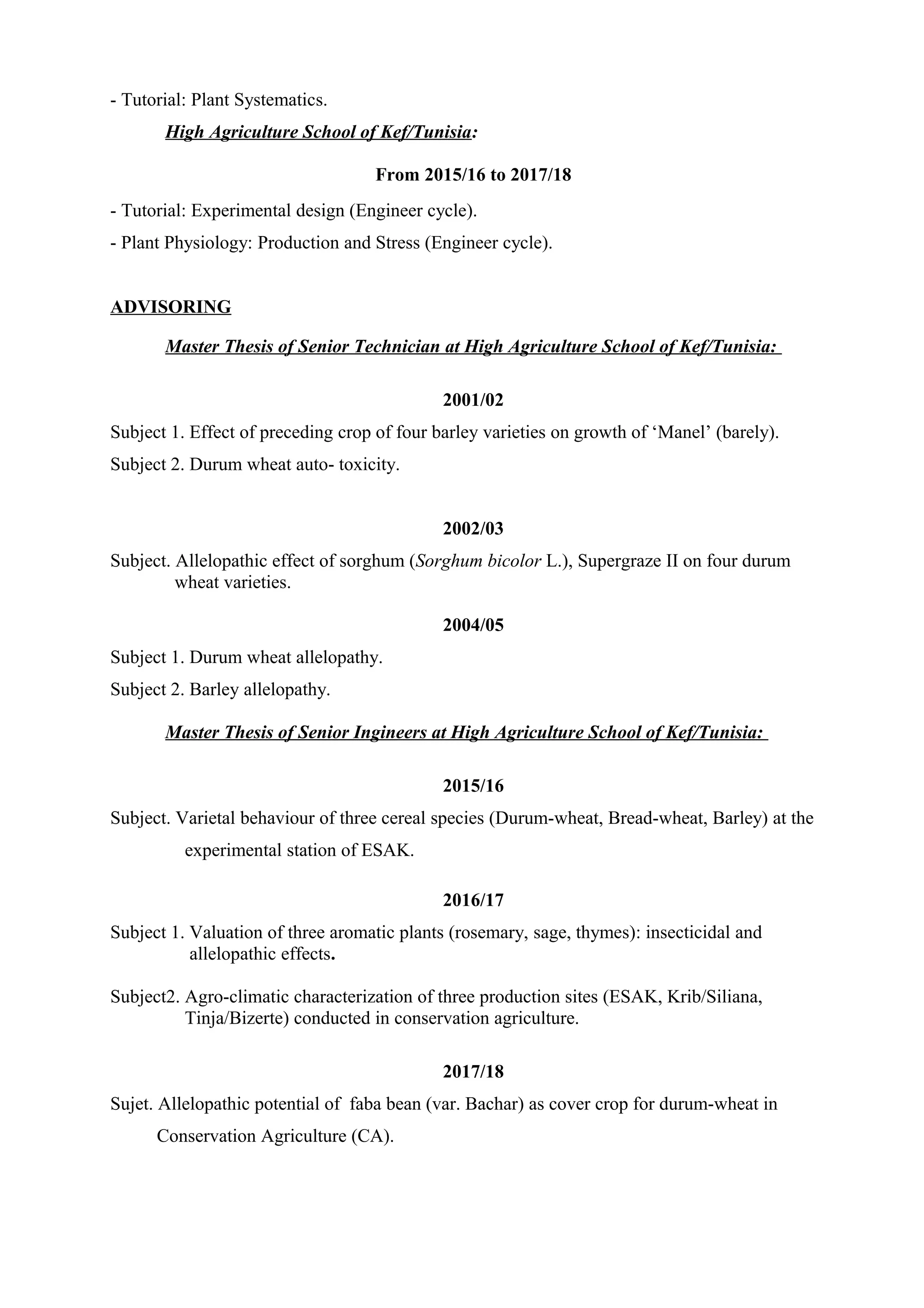 Oussama oueslati english cv 2018 | PDF