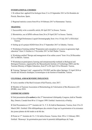 Oussama oueslati english cv 2018 | PDF