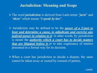 Ouster clauses and jurisdiction of civil courts | PPTX