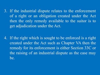 Ouster clauses and jurisdiction of civil courts | PPTX