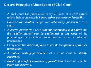 Ouster clauses and jurisdiction of civil courts | PPTX