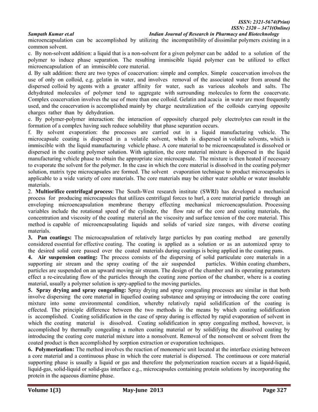 Microencapsulation Technology Pdf