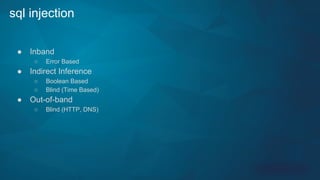 #İstSec'17 Out of Band Sql Injection Attacks | PDF