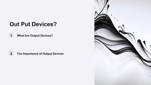 Out-Put-Devices in information technology | PPT