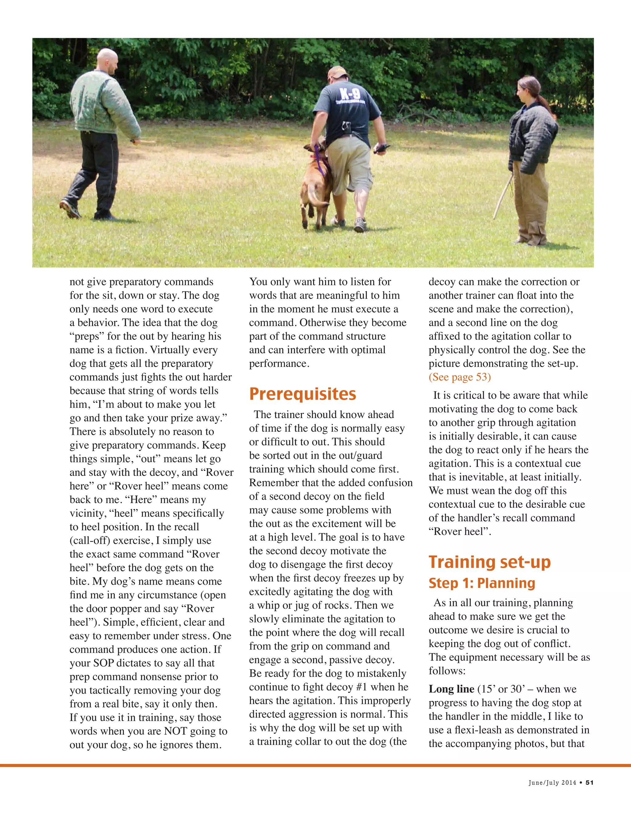 The Verbal Out, Out and Return, and Tactical Release: Part 2 | PDF