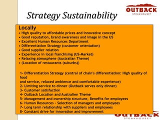 Outback Strategic Marketing Analysis | PPT