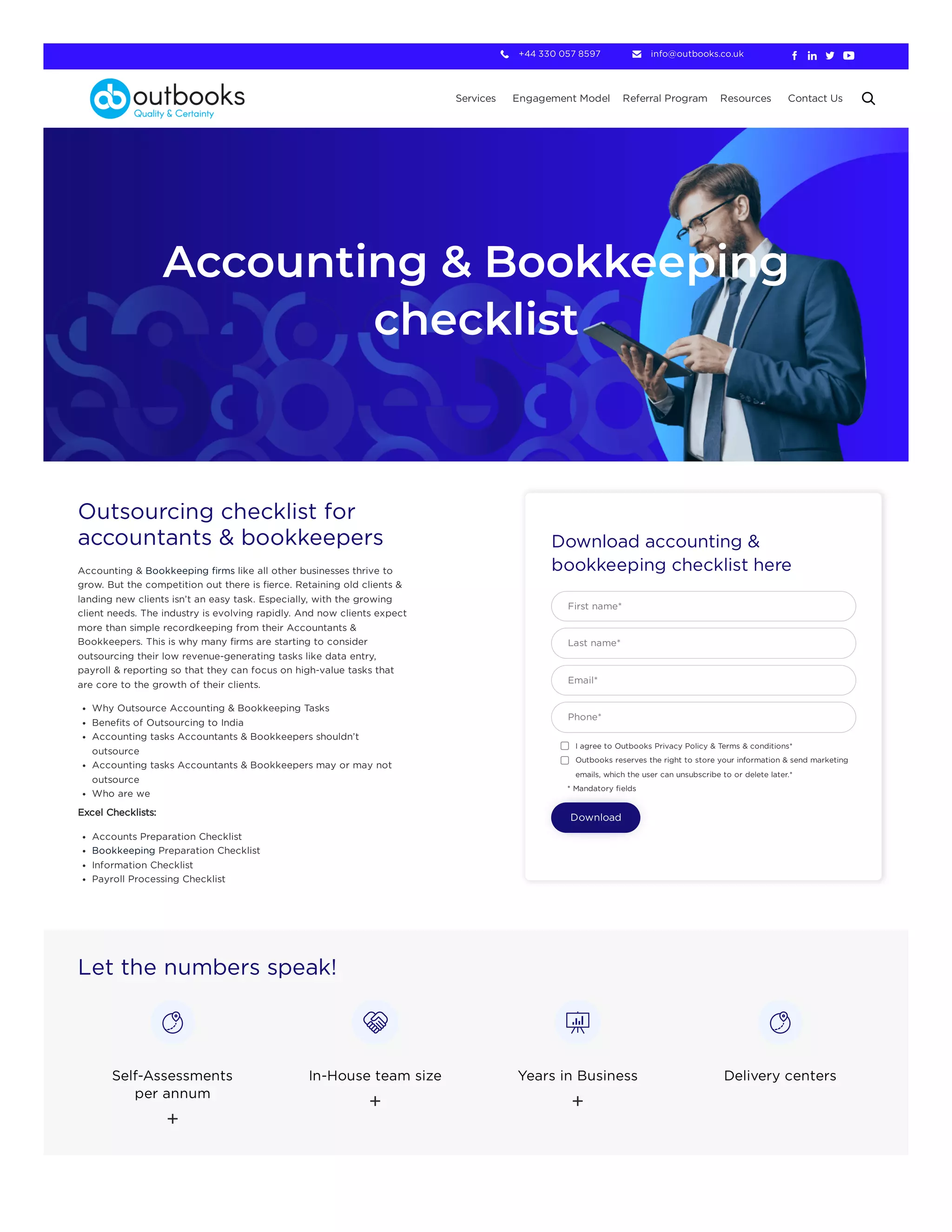 Accounting & Bookkeeping checklist - Outbooks | PDF | Business ...