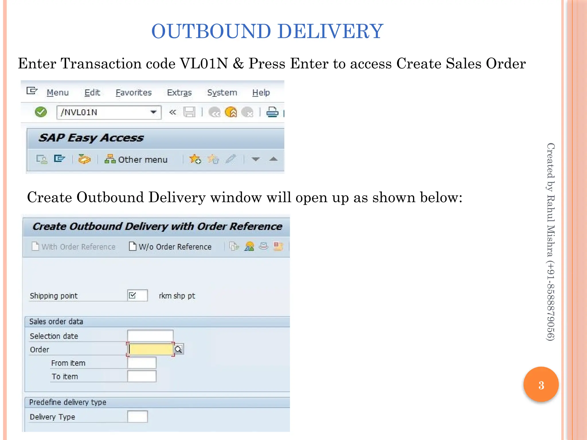 OUTBOUND DELIVERY sales and. Distribution.pptx