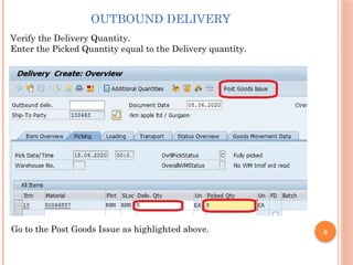 OUTBOUND DELIVERY sales and. Distribution.pptx