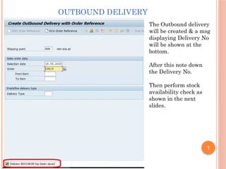 OUTBOUND DELIVERY sales and. Distribution.pptx
