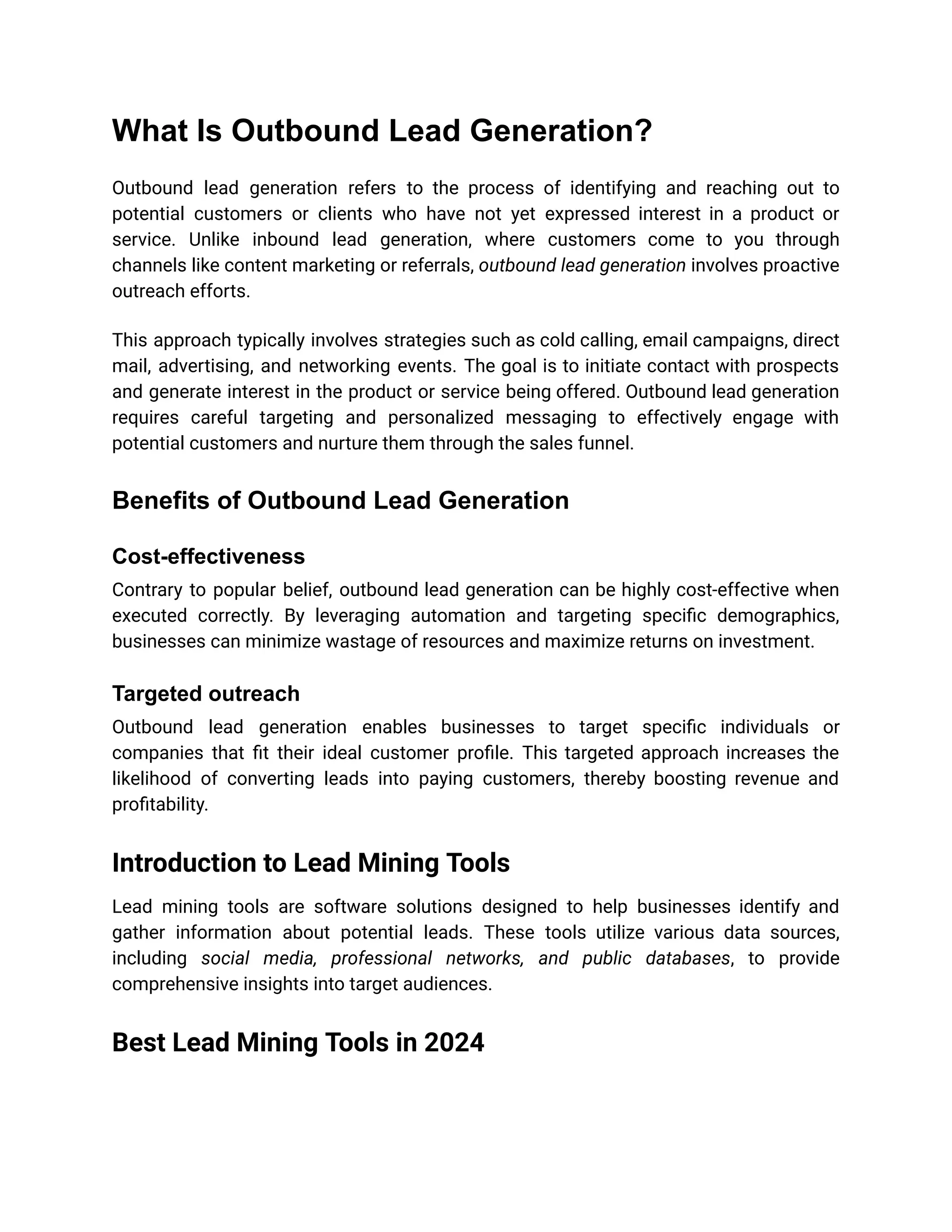 Outbound Lead Generation With Best Lead Mining Tools In 2024.pdf