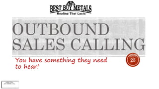 Outbound Sales Calling | PPTX