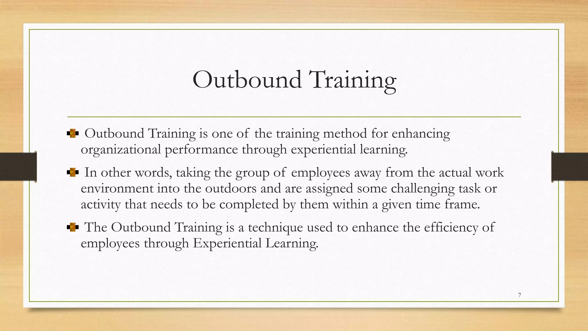 Outbound training | PPTX