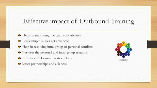 Outbound training | PPTX | Business | Business and Finance