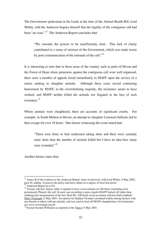 Outbreak FMD in the UK (2001) lessons not learned | PDF