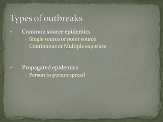 Outbreak Investigation | PPTX