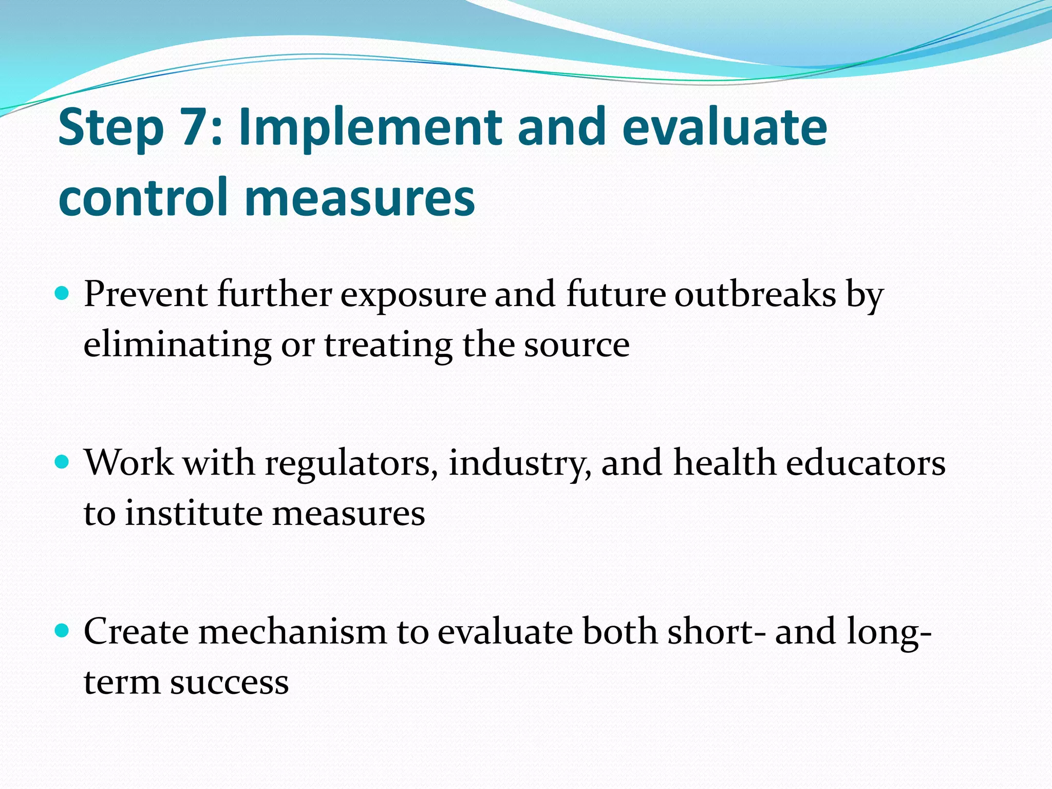 Outbreak investigation | PPT