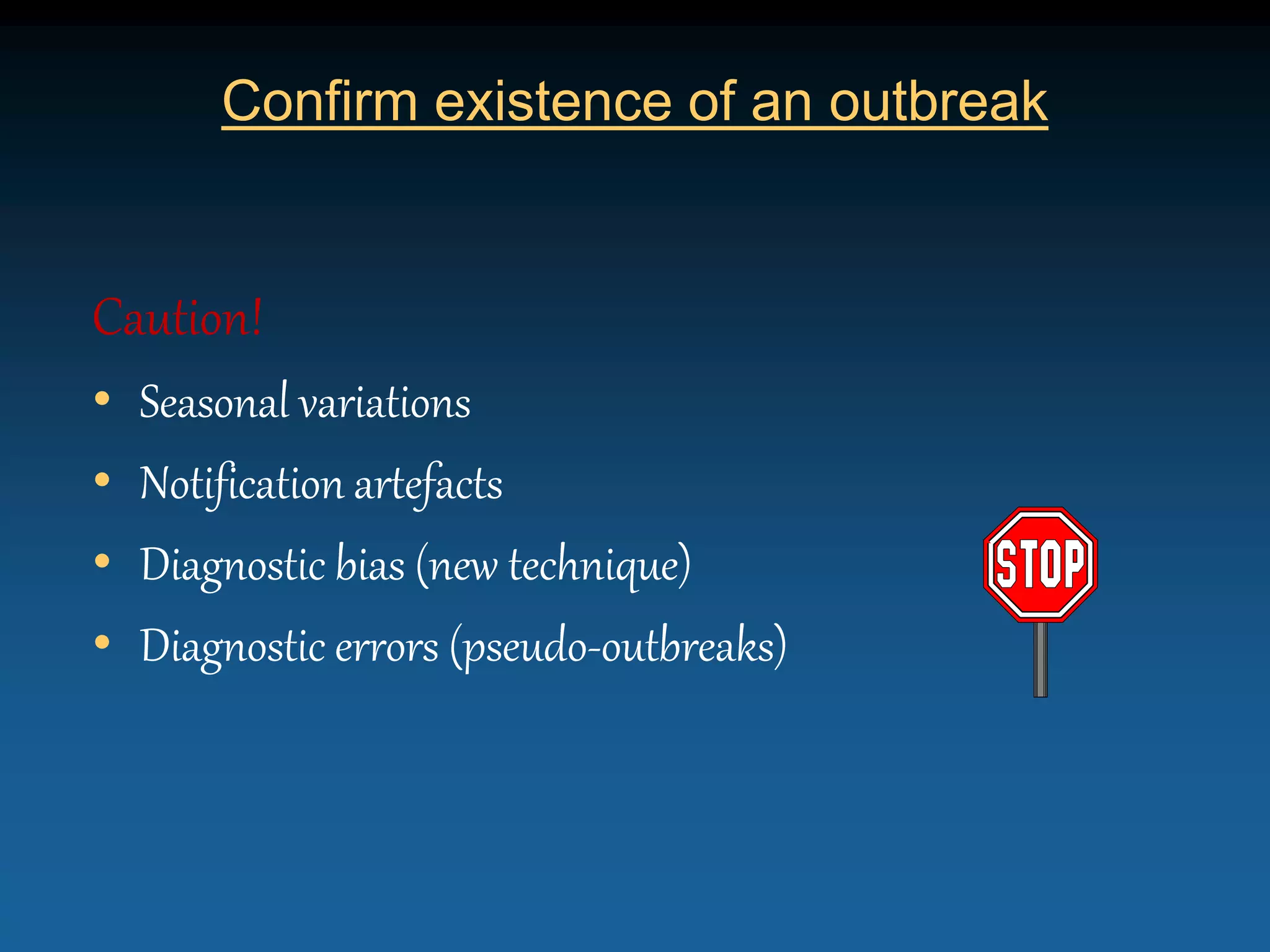 Outbreak investigation | PPTX | Infectious Diseases | Diseases and ...