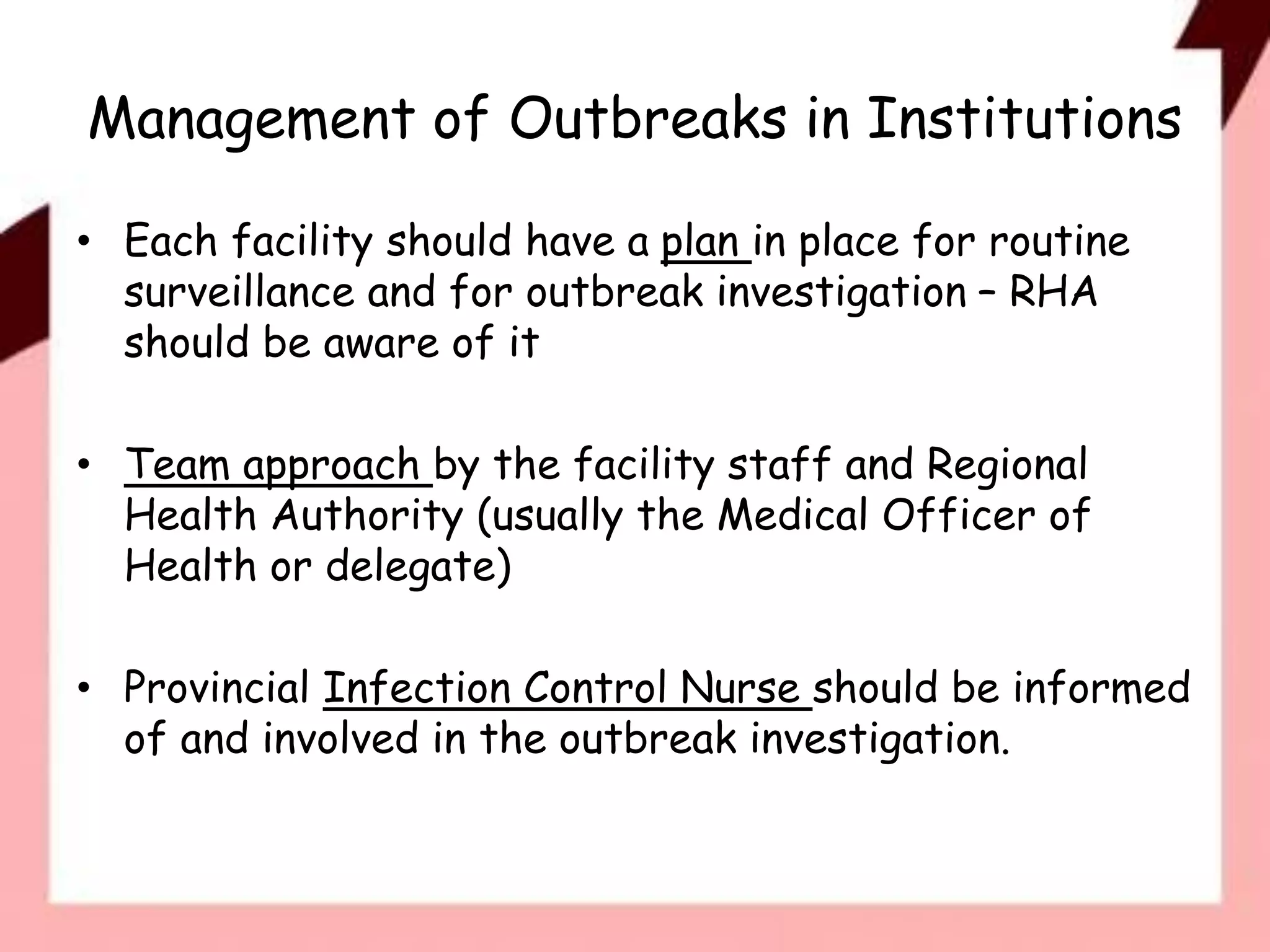 Outbreak – management | PPTX