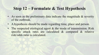 Out break investigation of a zoonotic disease | PPTX