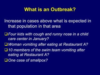 Outbreak investigation steps | PDF