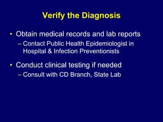 Outbreak investigation steps | PDF